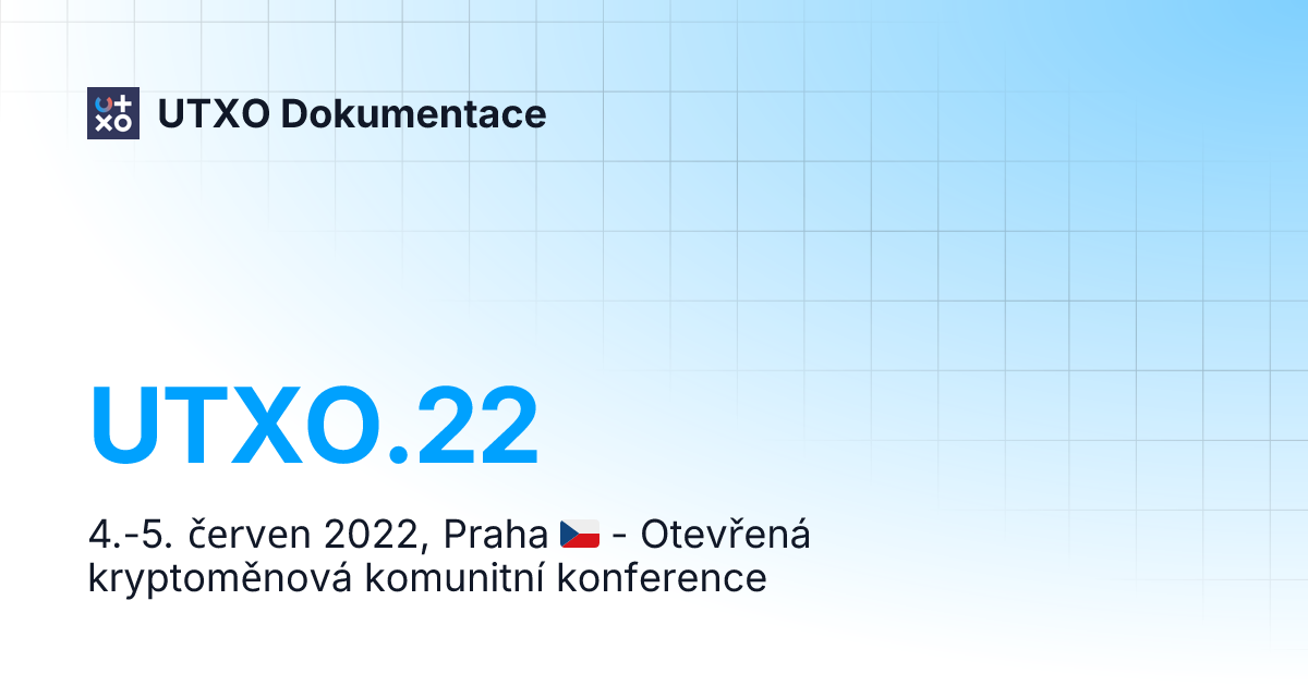 UTXO.22 | UTXO Dokumentace